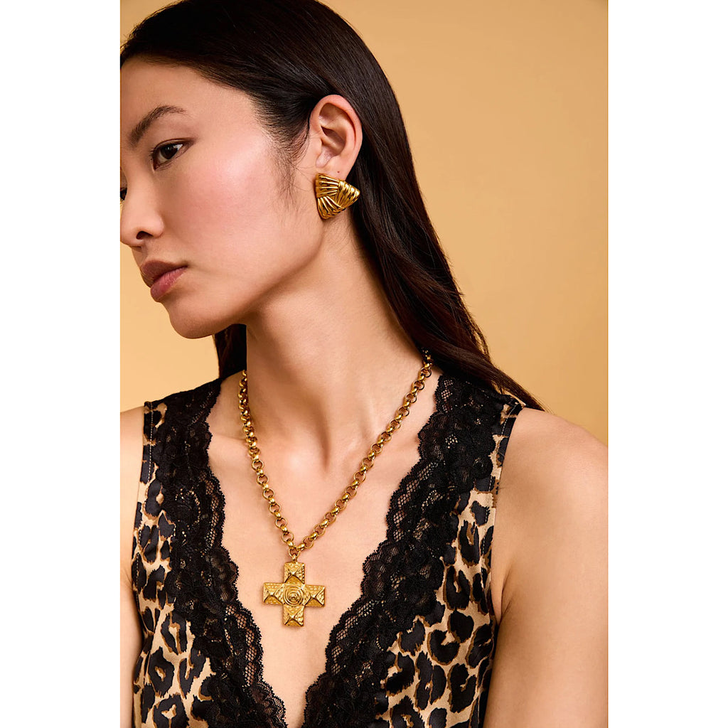 FIONA CROSS NECKLACE – Makie Black Boutique